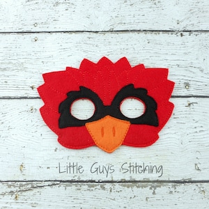 Cardinal Mask - Cardinal Costume - Kids Mask - Bird Mask - Dress up ...