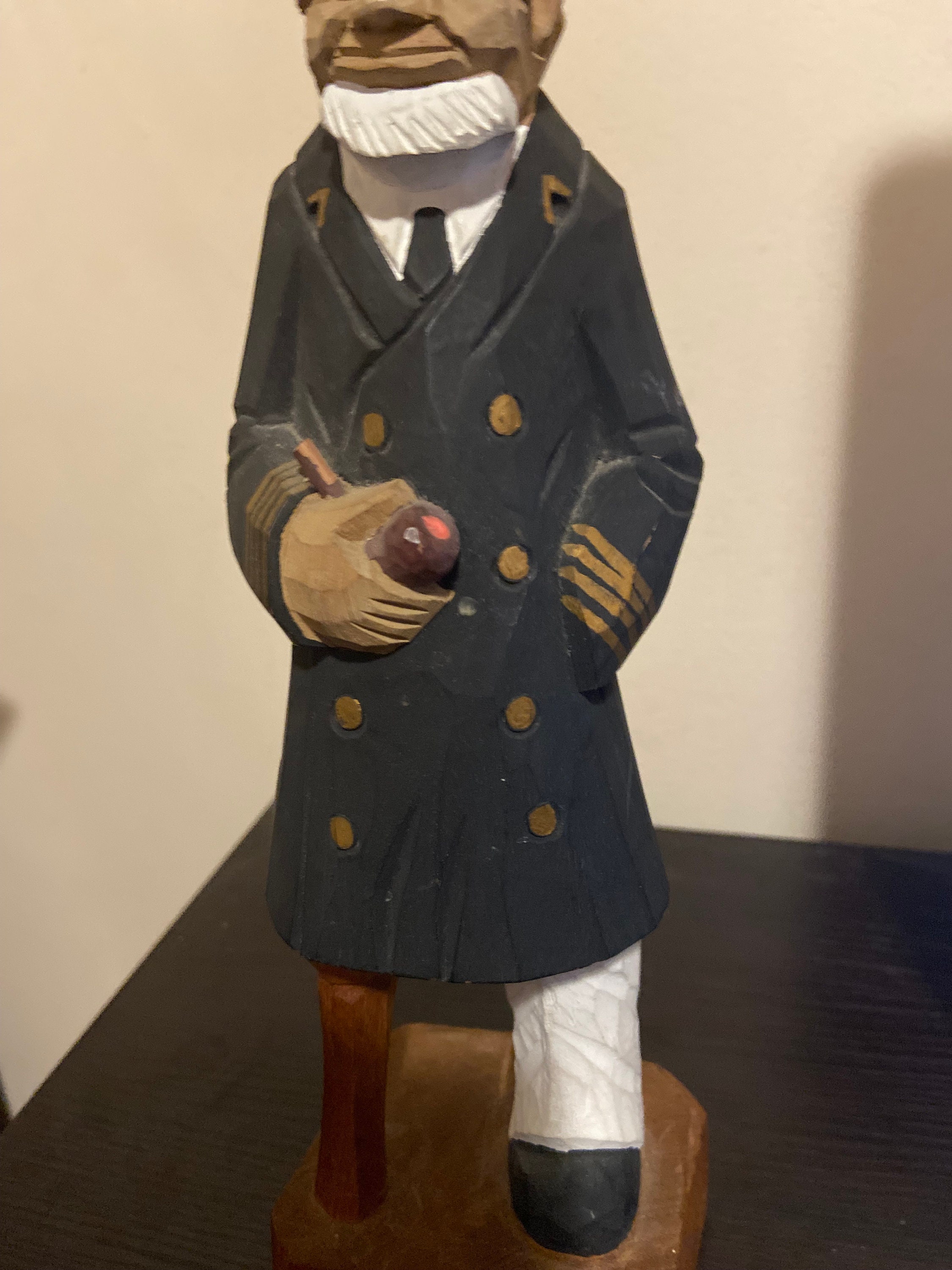 Nautical Folk Art hand Carved Sea Captain Hand - Etsy