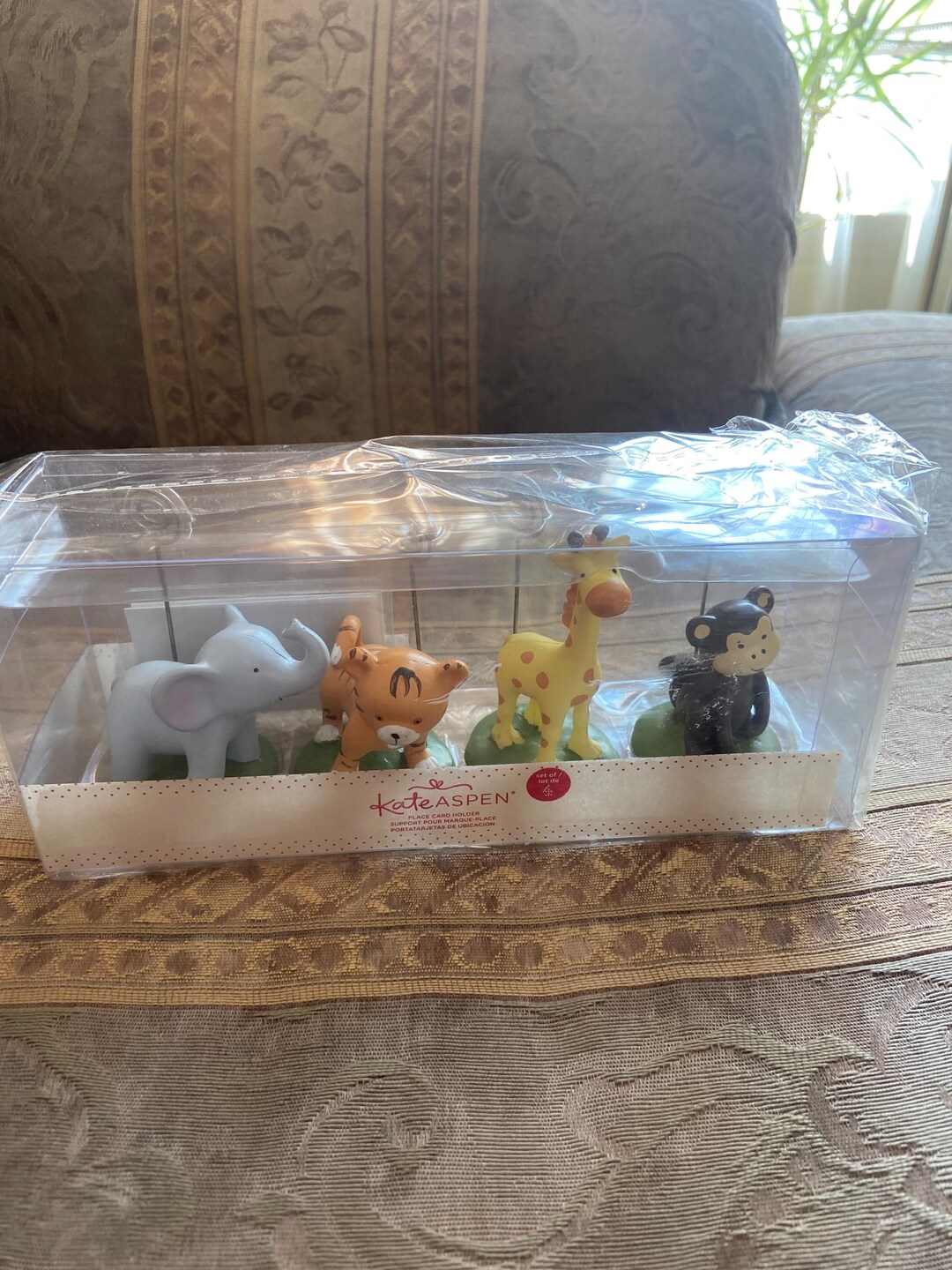 Kate Aspen Born to Be Wild Animals Place Card Photo Holders Gift Set of ...