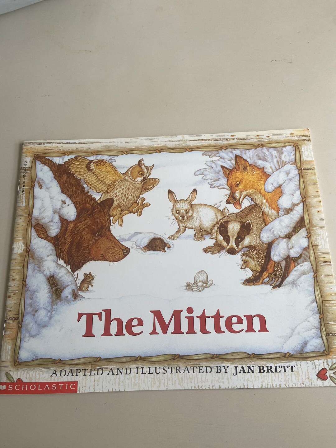 The Mitten Adapted and Illustrated by Jan Brett 1990 - Etsy