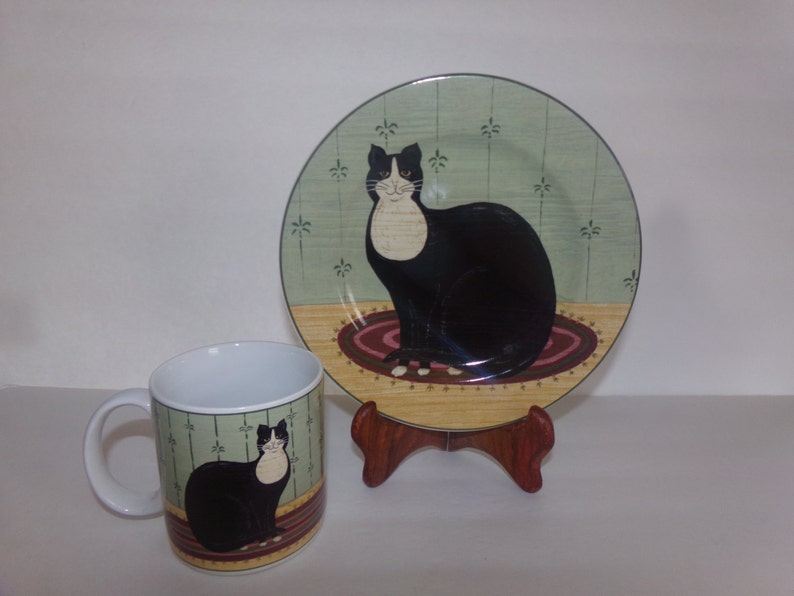 Oneida sakura Cat Collection Coffee Mug & Plate Warren Kimble - Etsy