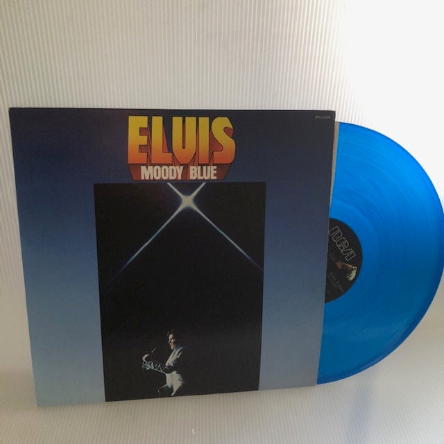 Elvis moody Blue Blue Vinyl Rare Highly Collectible 1977 - Etsy