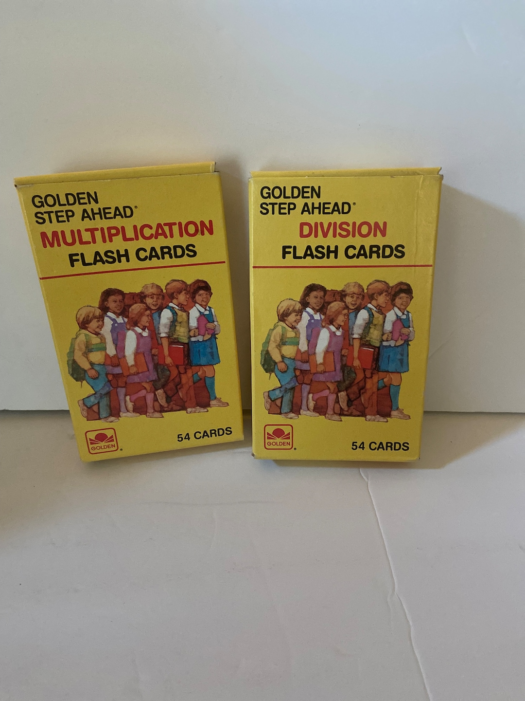 Golden Step Ahead multiplication & Division Flash Cards 1984 ...