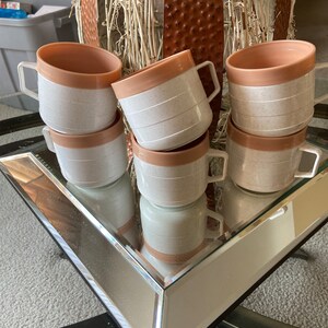 Cornish Thermo-o Set of 6 Mid Century Coffee Cups 1960s Collectible - Etsy
