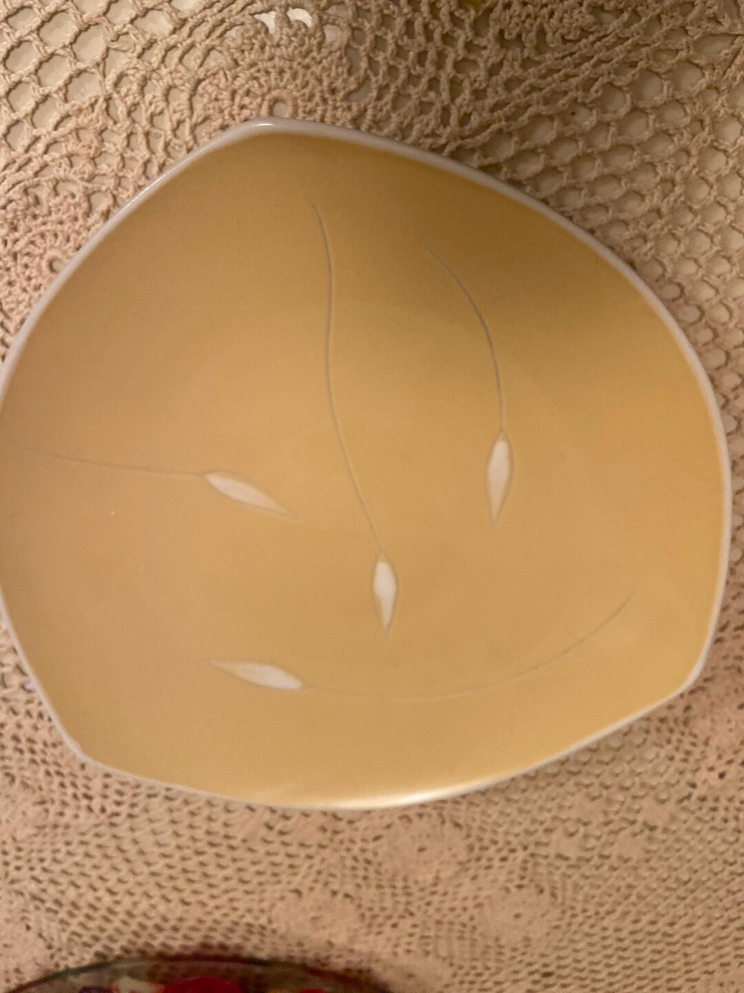 Stokes "casual" Willow Yellow Set of 4 Dinner Plates Unique Design - Etsy