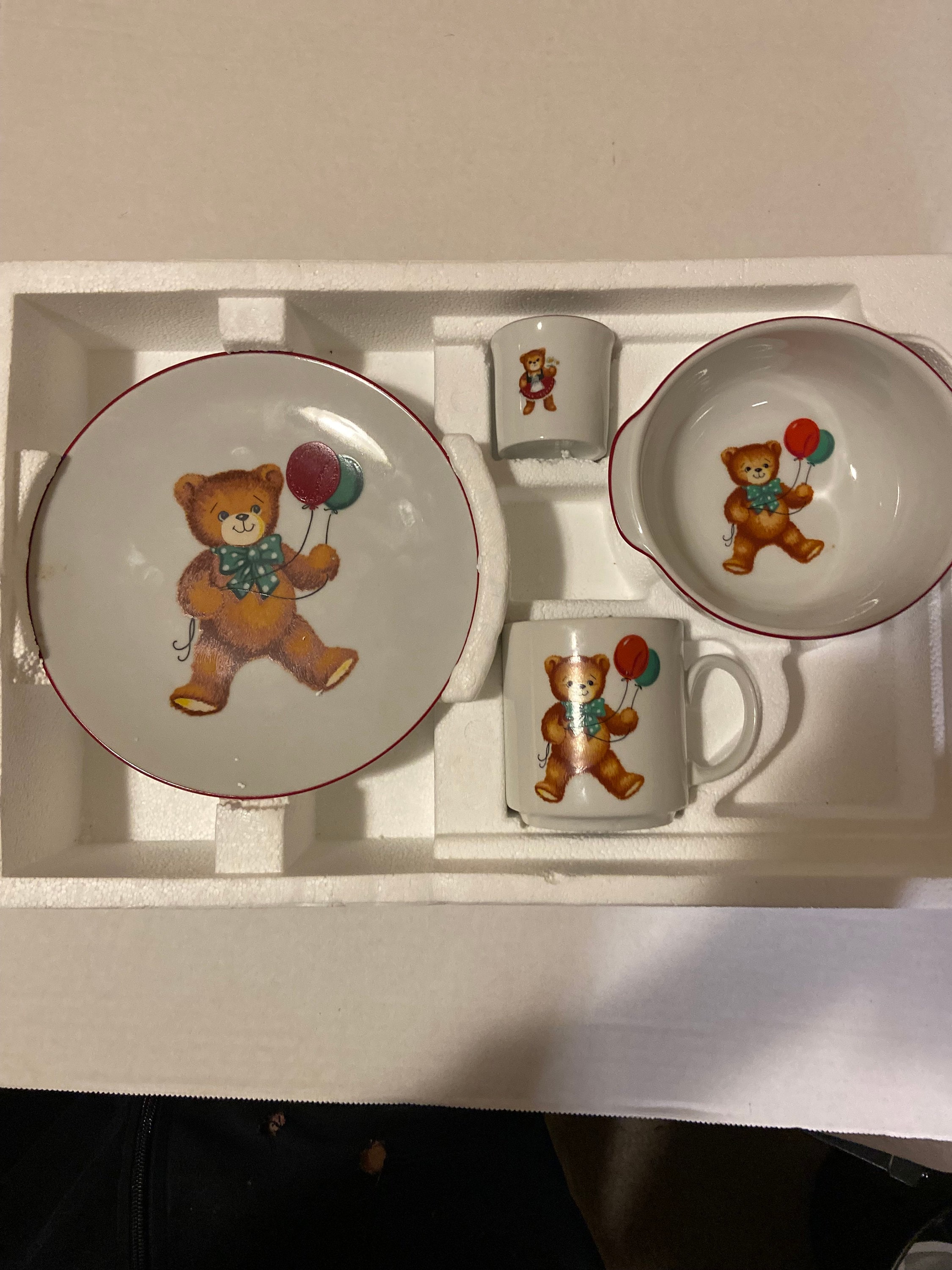 Reutter "kinder Porzellan (porcelain) Service" Four Piece Set Made in ...
