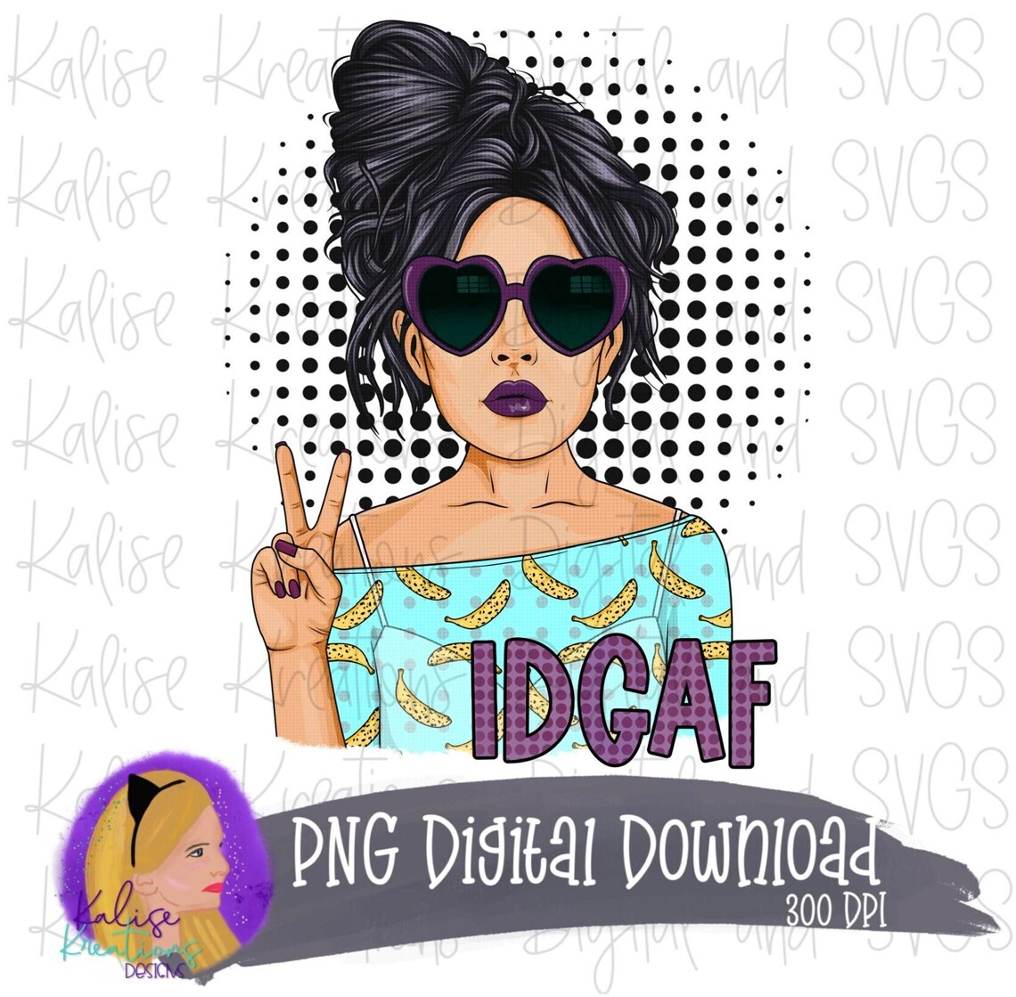 IDGAF PNG - Etsy