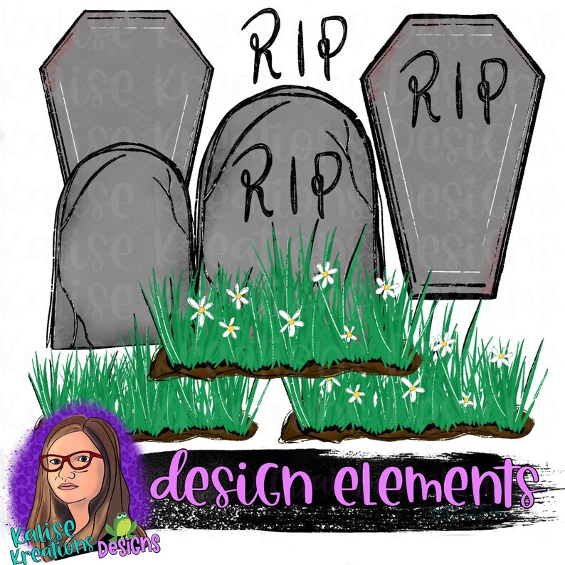 From the Grave Design Elements Clip Art - Etsy