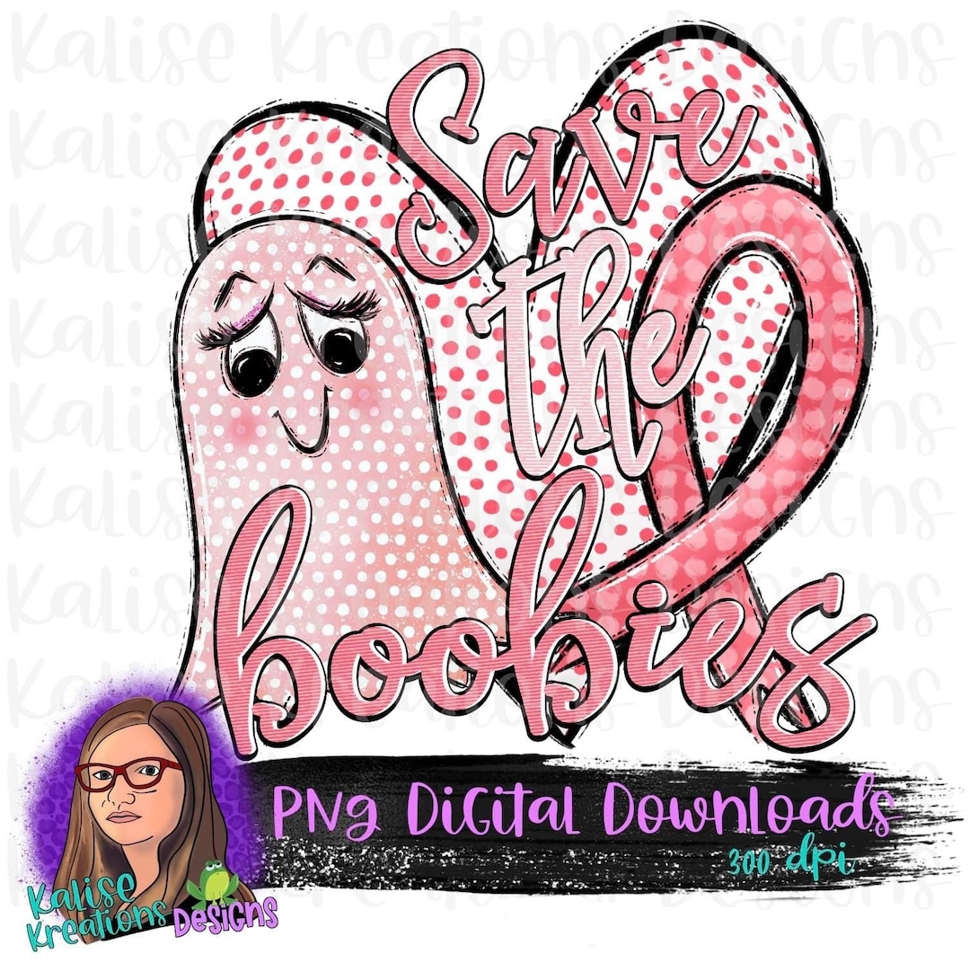 Save the Boobies PNG - Etsy