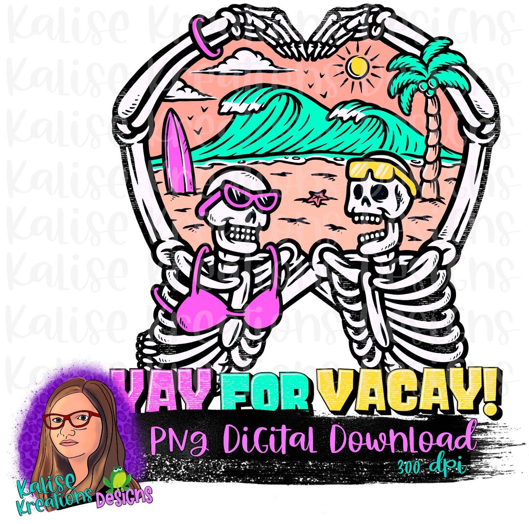 Yay for Vacay PNG - Etsy