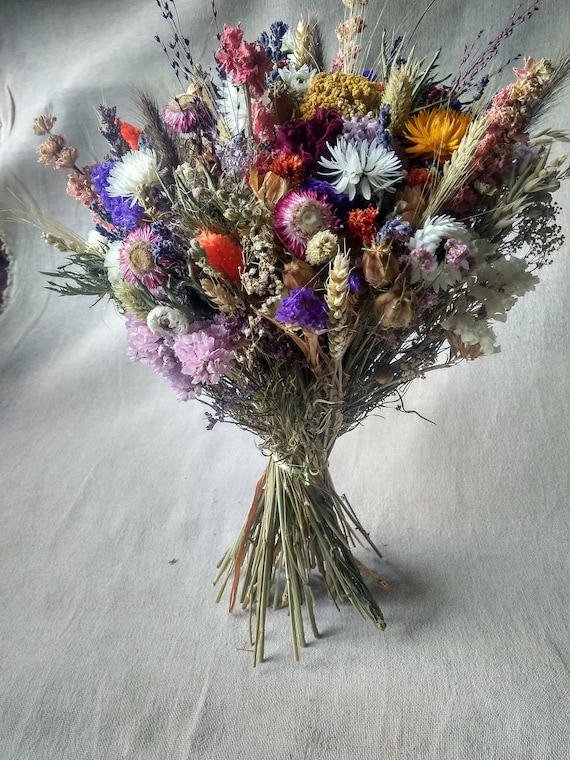 Large dried flower bouquet home decor home gift table | Etsy