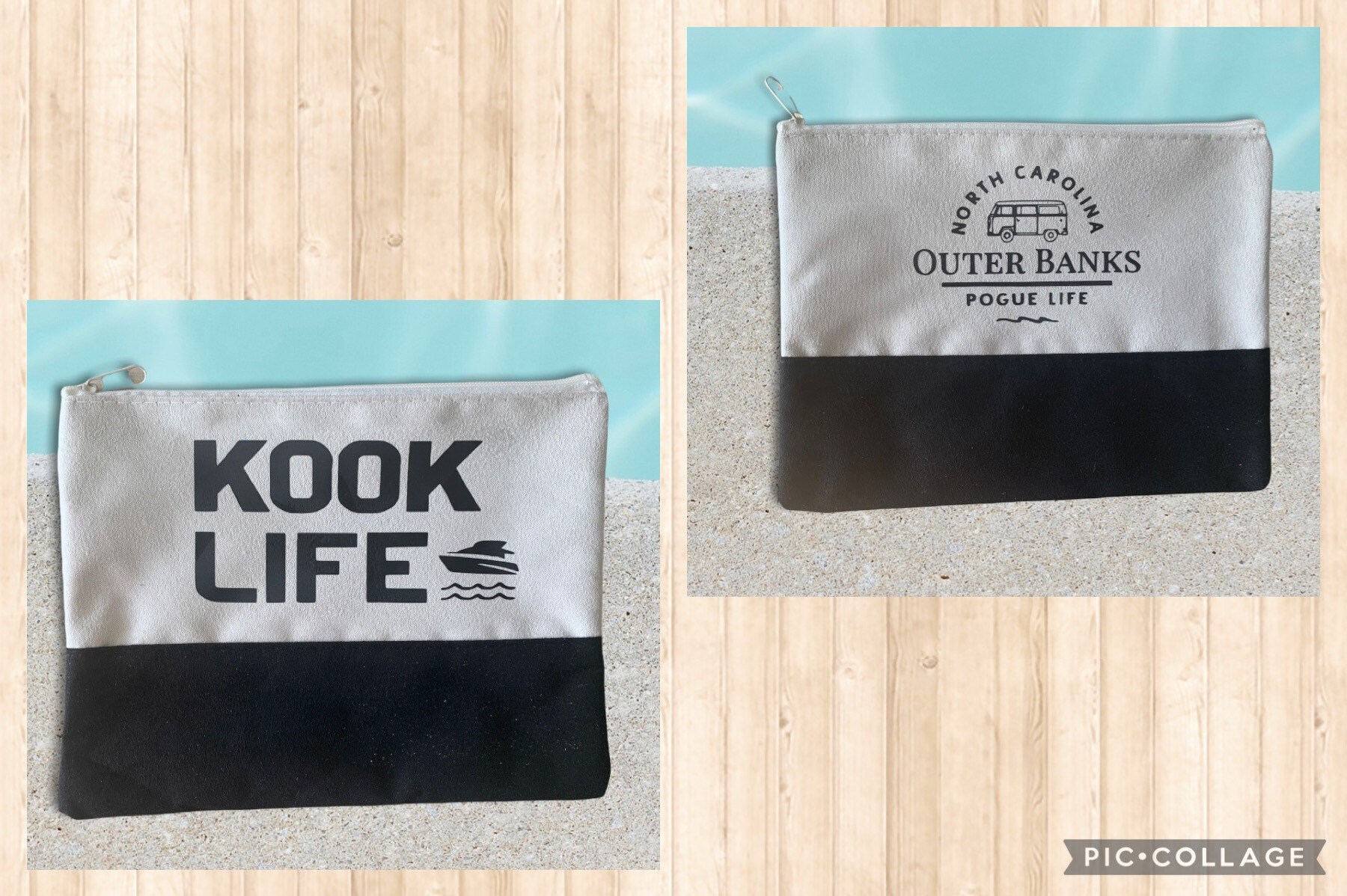 Outerbanks Pogue Life or Kook Life Cosmetic Bag - Etsy