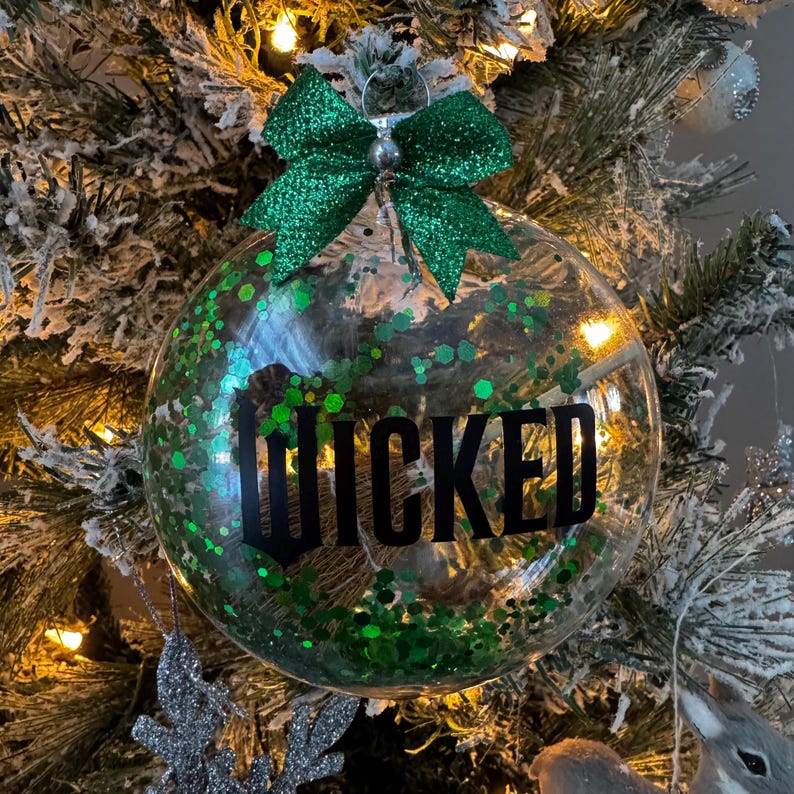 Wicked Christmas Ornament: Green “wicked” Witch Ornament With Broom ...