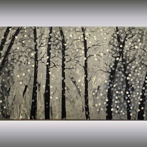 Acrylic Painting on Canvas, Abstract Tree Painting - Etsy