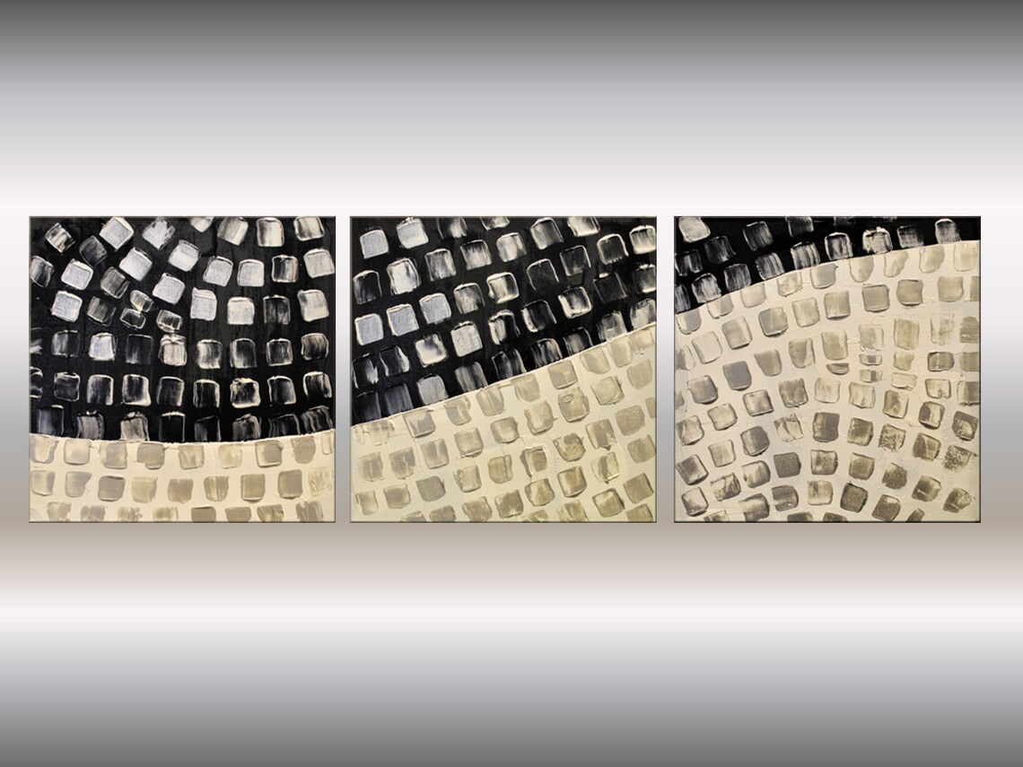 Abstract Painting on Deep Edged Canvas - Etsy