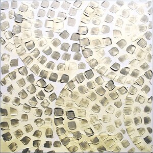 Large Abstract Acrylic Painting, Silver Canvas Wall Art, Minimalist ...