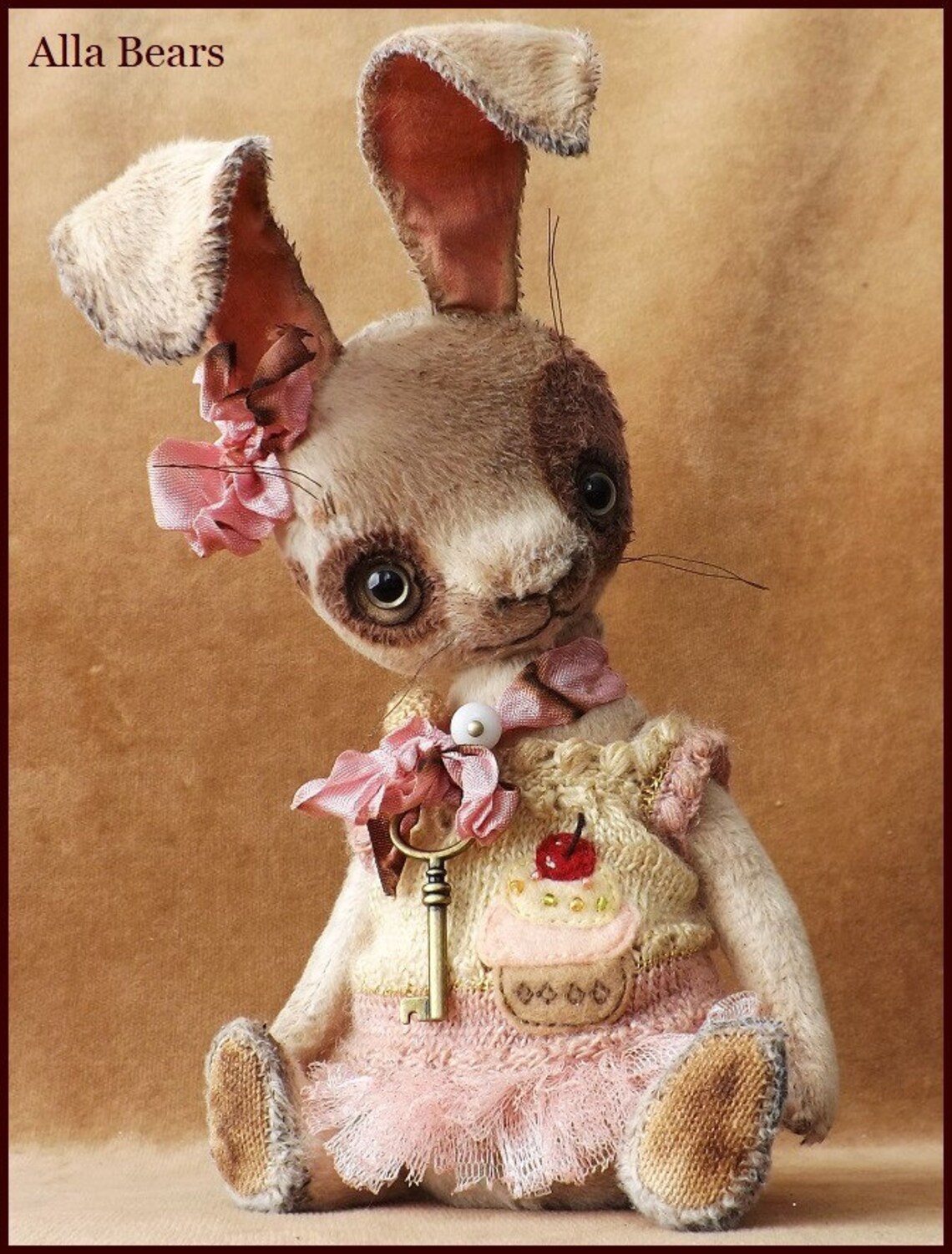 Alla Bears Original Artist Bunny Rabbit Doll Vintage Antique Baby ...