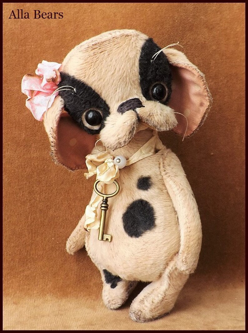 Alla Bears Original Artist Ooak Puppy Dog Boston Terrier - Etsy UK