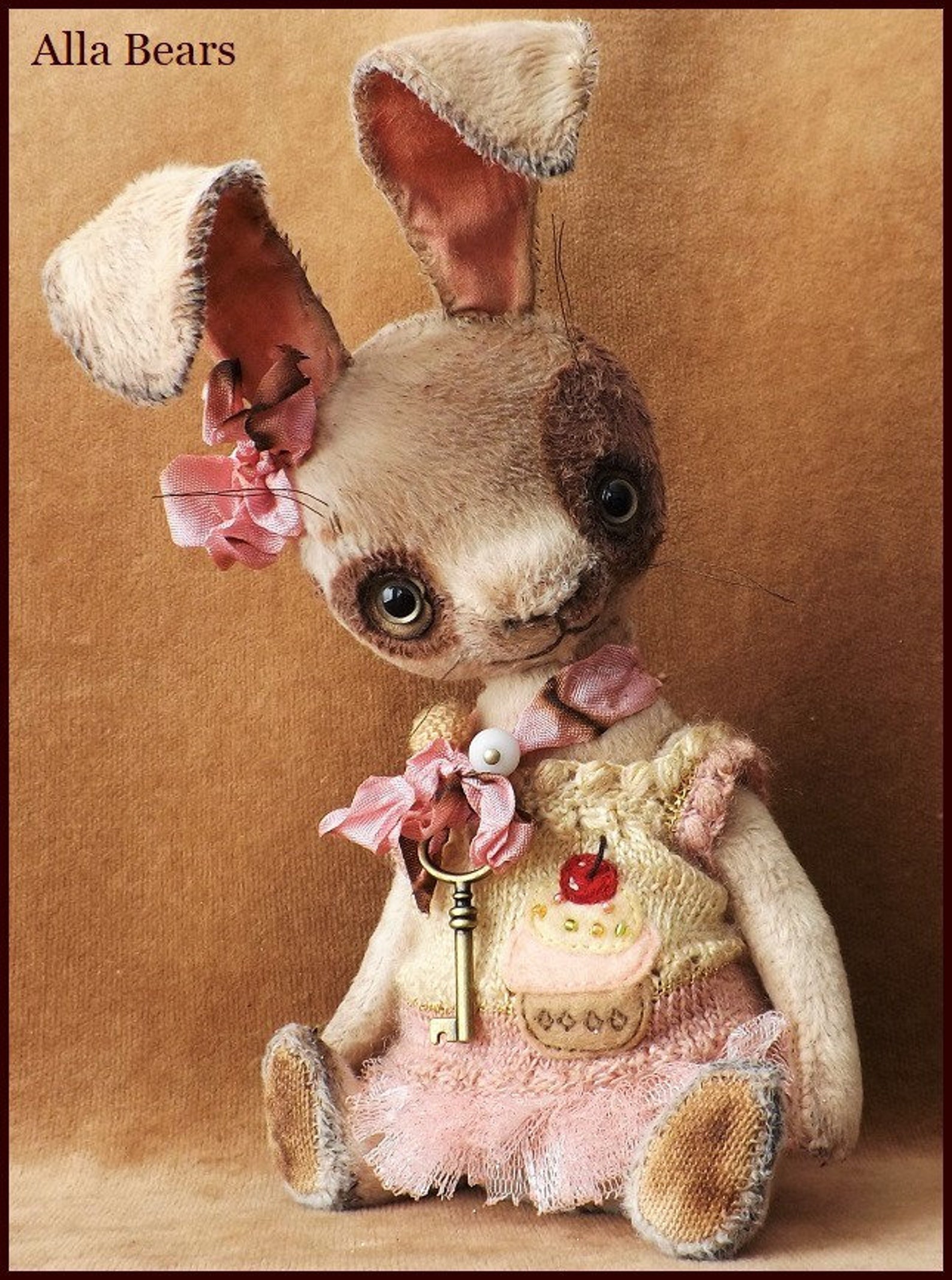 Alla Bears Original Artist Bunny Rabbit Doll Vintage Antique Baby ...