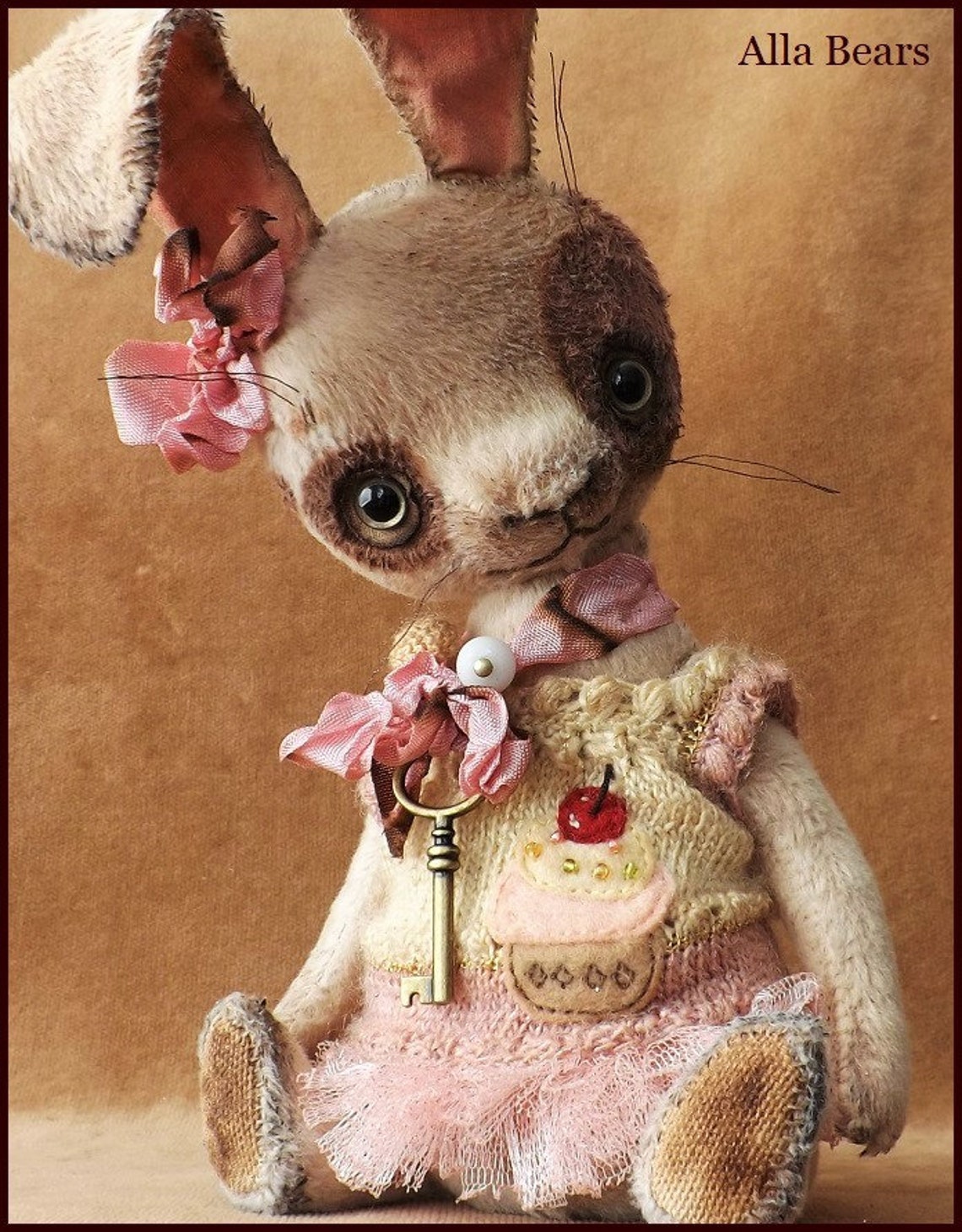 Alla Bears Original Artist Bunny Rabbit Doll Vintage Antique Baby ...