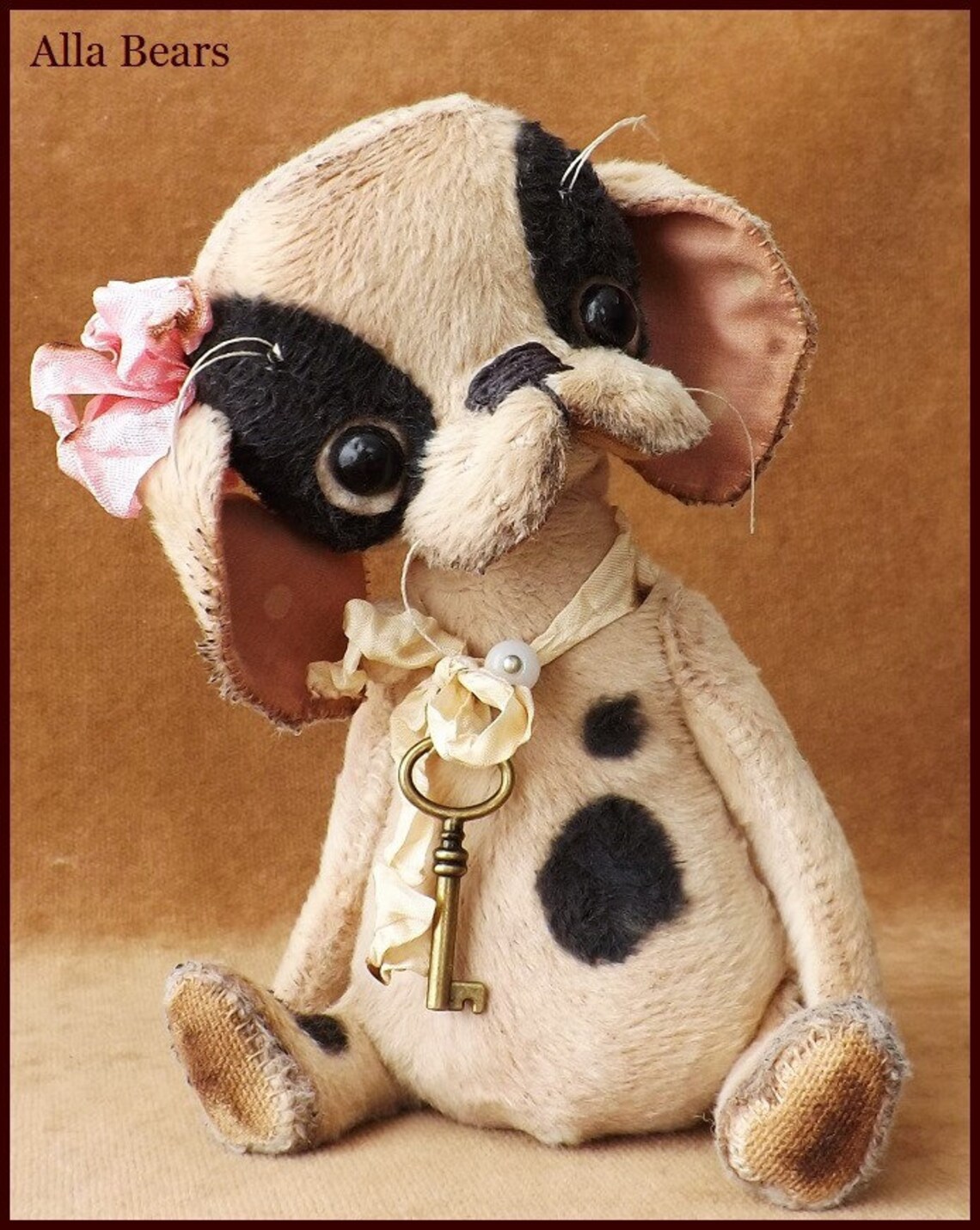 Alla Bears Original Artist Ooak Puppy Dog Boston Terrier - Etsy UK