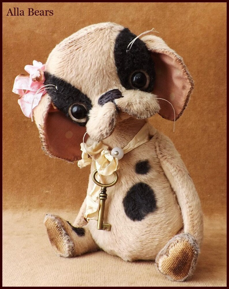 Alla Bears Original Artist Ooak Puppy Dog Boston Terrier - Etsy UK