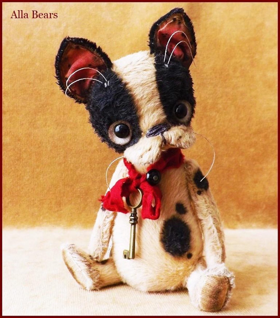 Tiny-new-ready to SHIP Alla Bears Original Artist Dog Stuffed Antique ...