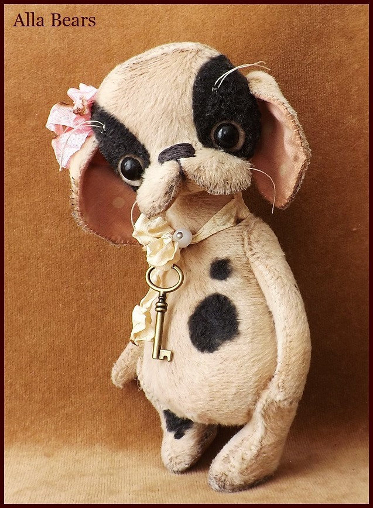 Alla Bears Original Artist Ooak Puppy Dog Boston Terrier - Etsy UK