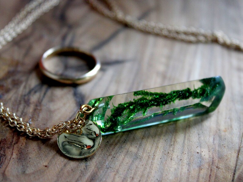 Crystal Moss Pendant - Etsy