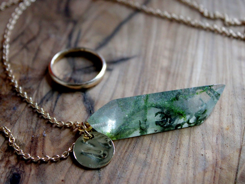 Crystal Moss Pendant - Etsy