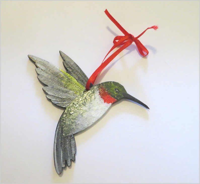 HUMMINGBIRD Ornament Hand-painted Original Artwork by - Etsy