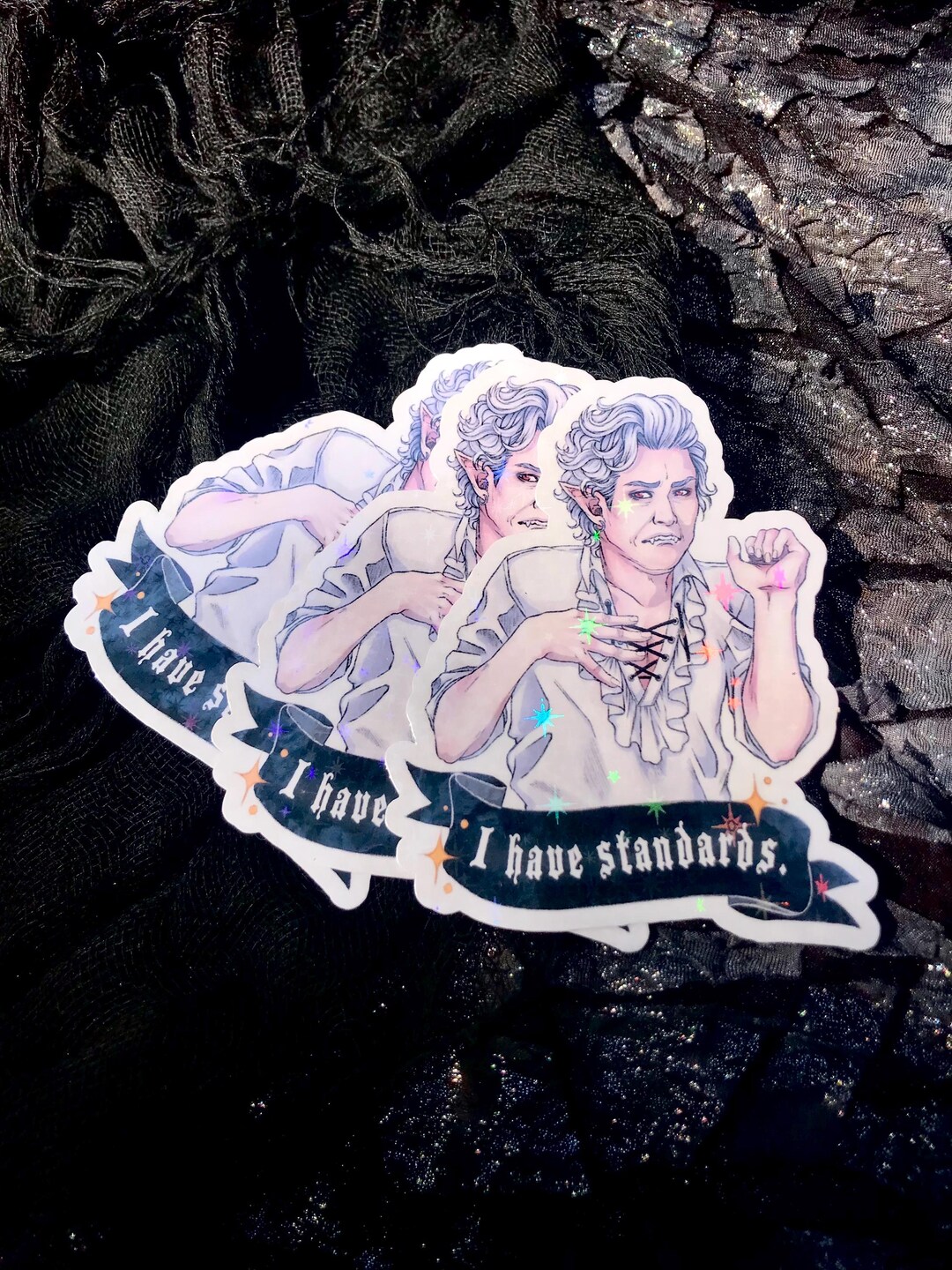 Astarion Baldur’s Gate 3 - I Have Standards - Waterproof Inkjet Sticker ...