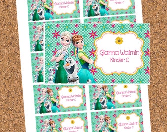 Frozen name tags | Etsy