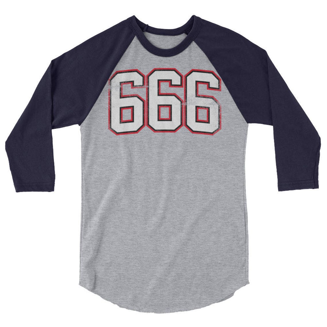 666 the Number of the Beast 3/4 Sleeve Raglan Shirt - Etsy