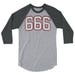 666 the Number of the Beast 3/4 Sleeve Raglan Shirt - Etsy