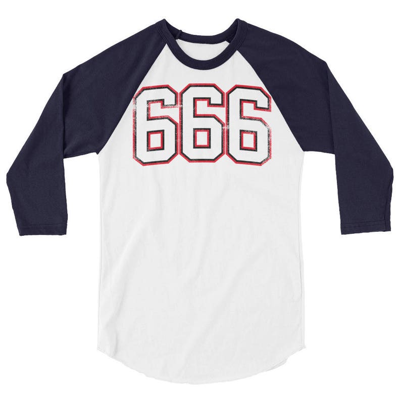 666 the Number of the Beast 3/4 Sleeve Raglan Shirt - Etsy