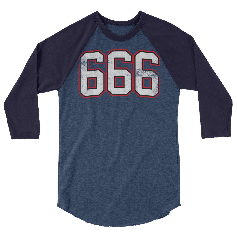 666 the Number of the Beast 3/4 Sleeve Raglan Shirt - Etsy
