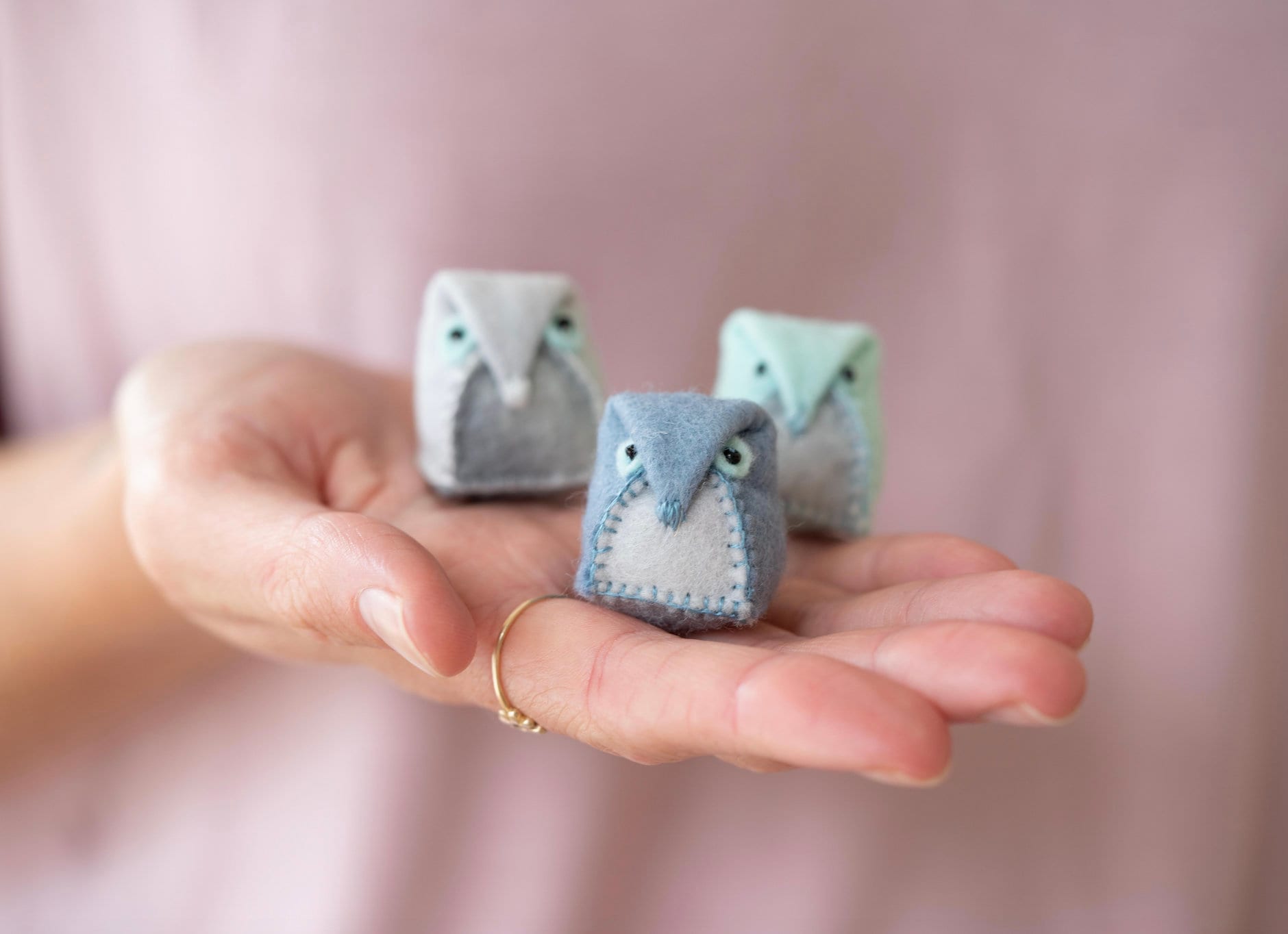 Miniature Felt Origami Owl Sewing Pattern PDF - Etsy