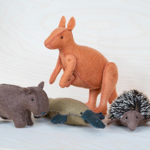Felt Australian Wombat Sewing Pattern PDF Handmade Felt - Etsy