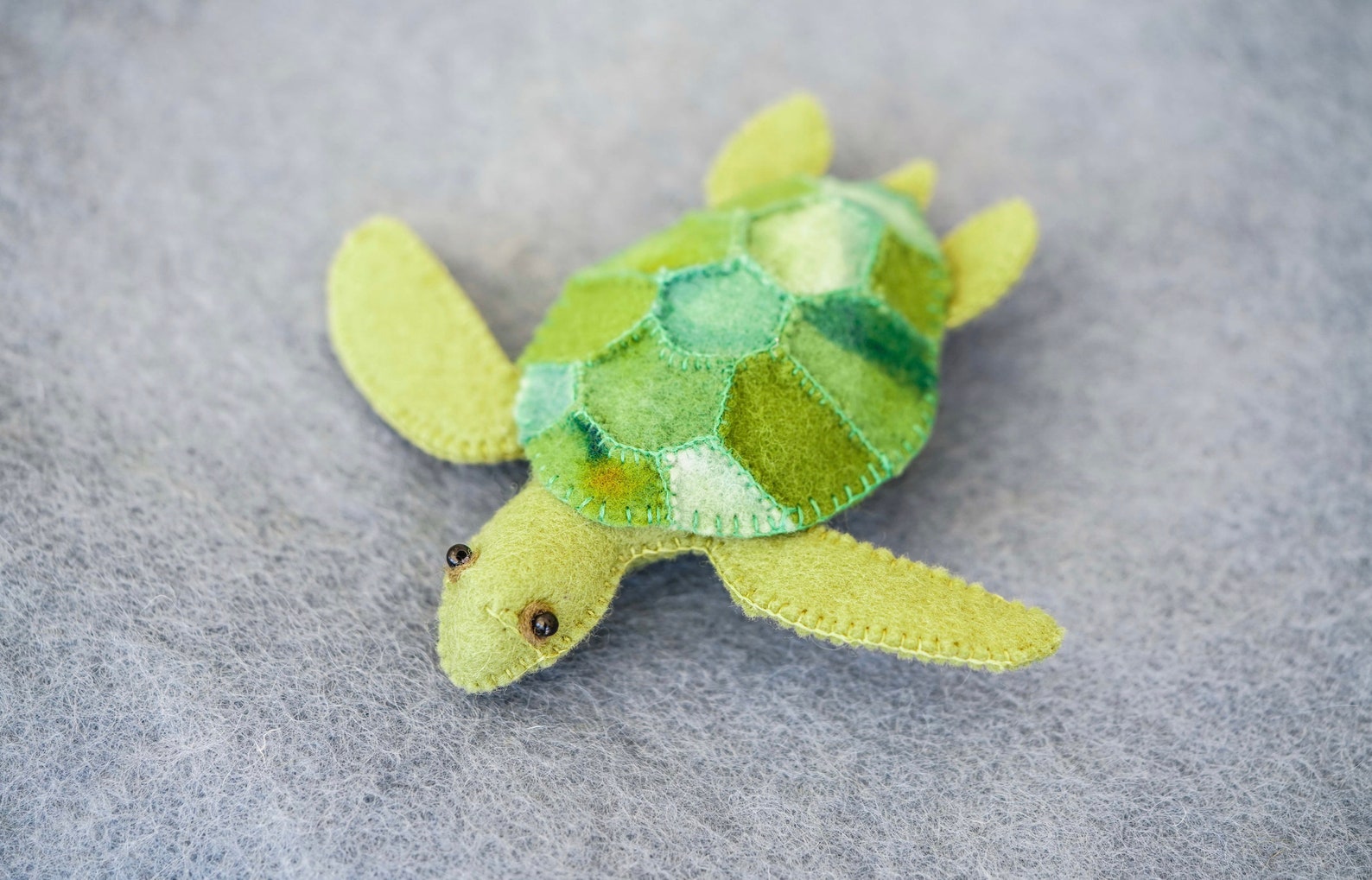 Felt Sea Turtle Sewing Pattern Waldorf style wool felt | Etsy