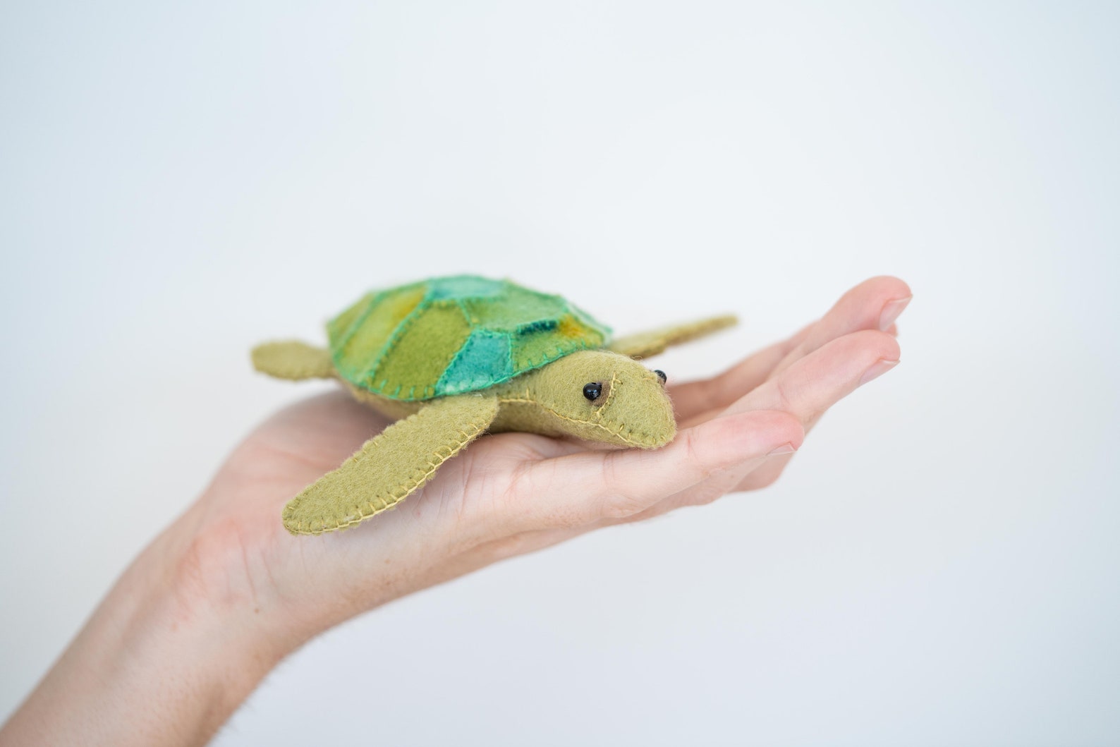 Felt Sea Turtle Sewing Pattern - Waldorf Style Wool Felt Animal Sewing ...