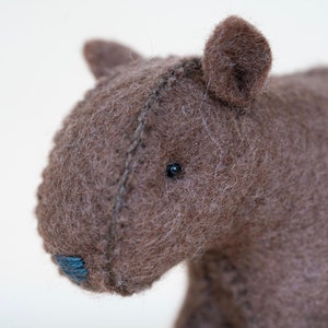 Felt Australian Wombat Sewing Pattern PDF - Handmade Felt Animals From ...