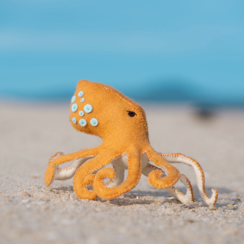 Octopus Toy Figure - Etsy