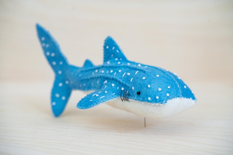 Felt Whale Shark Soft Toys Sculpture Sewing Pattern PDF - Waldorf Style ...