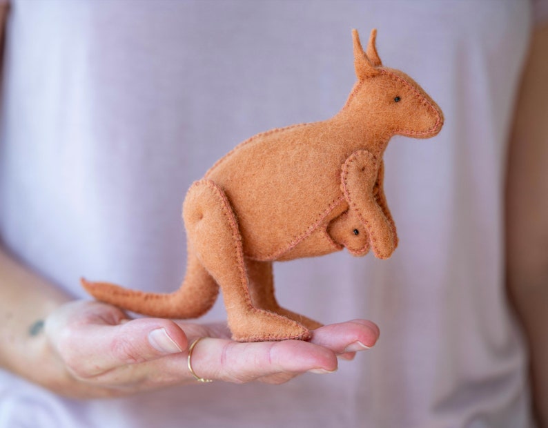 Felt Australian Kangaroo & Joey Sewing Pattern PDF Handmade - Etsy