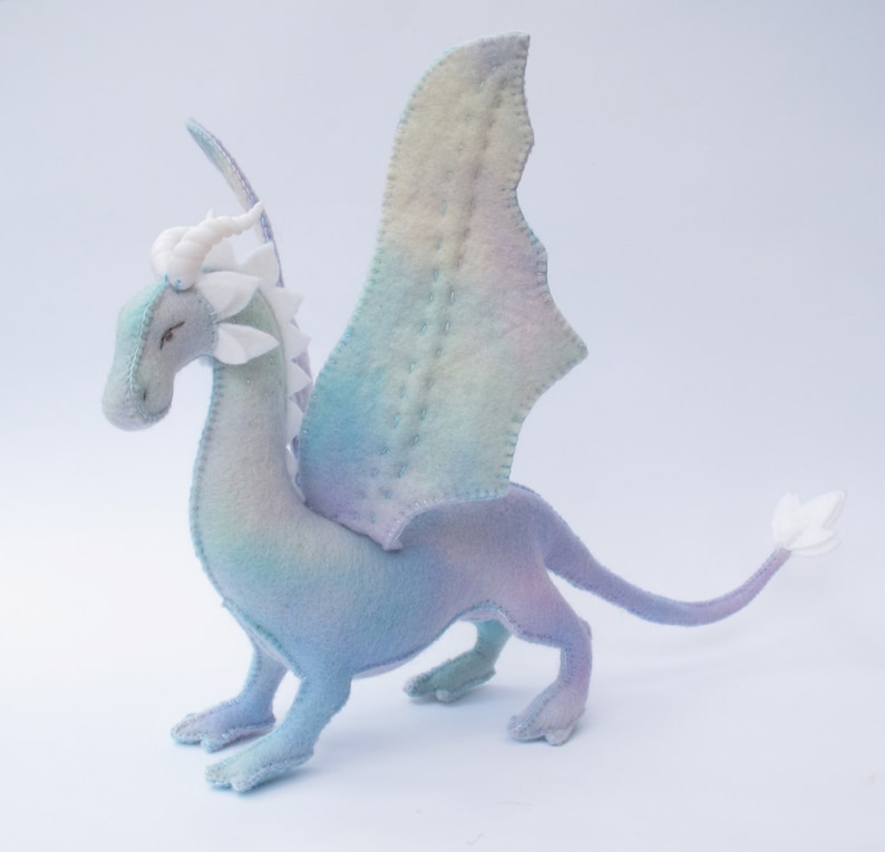 Felt Dragon Soft Toy Sewing Pattern PDF Hand Sewn With Hand - Etsy ...