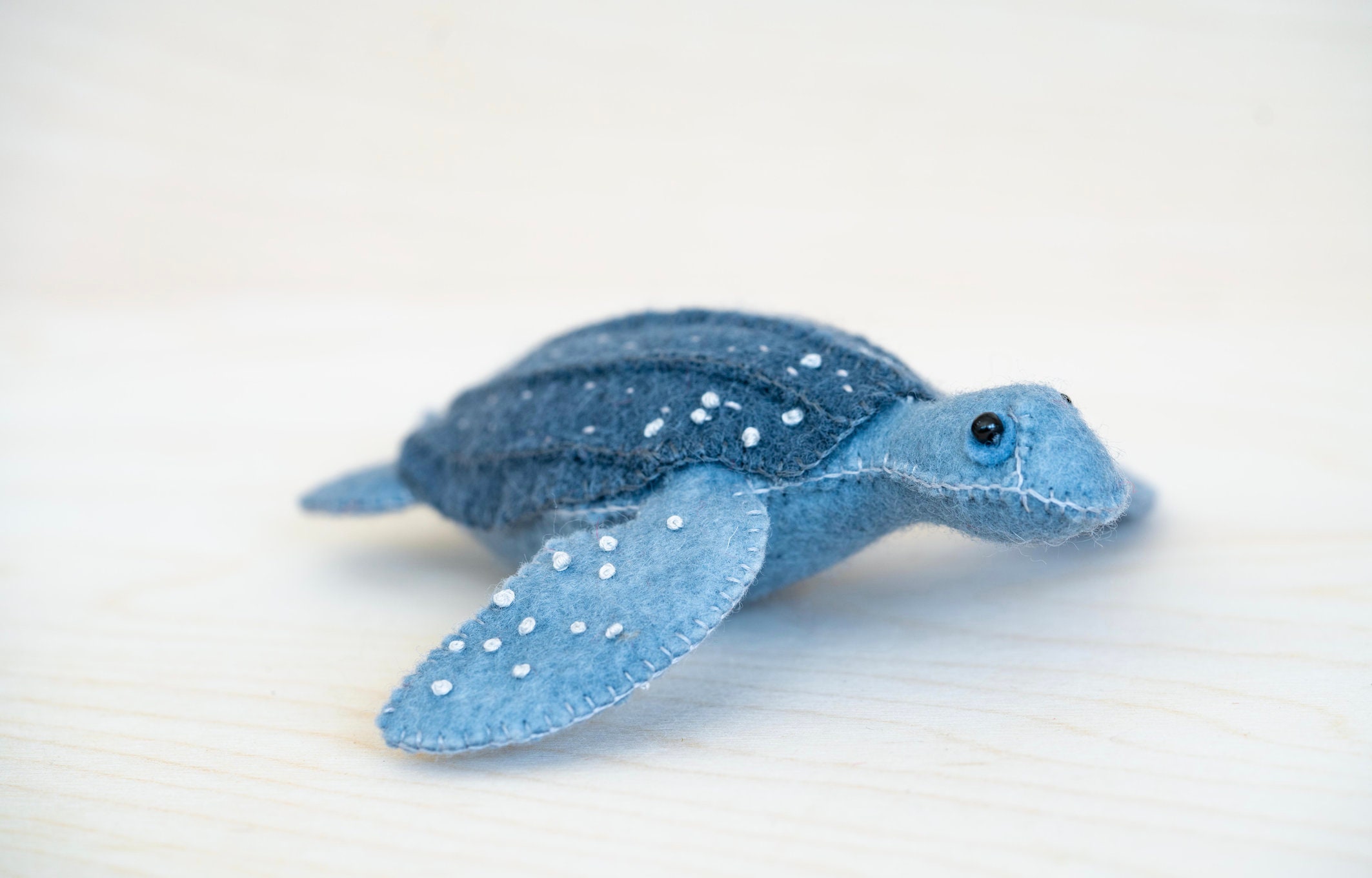 Felt Leatherback Sea Turtle Sewing Pattern - Waldorf Style Wool Felt ...