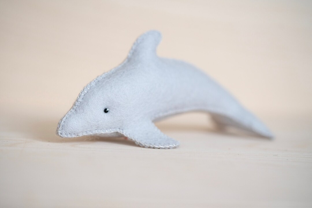 Felt Dolphin Soft Toy Sewing Pattern - Dolphin Toy PDF Sewing Pattern ...