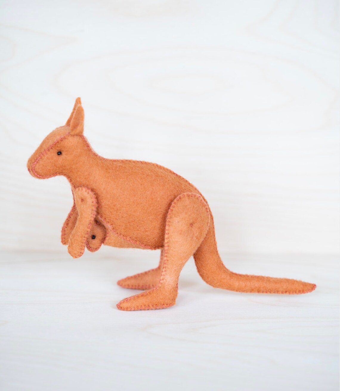 Felt Australian Kangaroo & Joey Sewing Pattern PDF - Handmade Felt ...