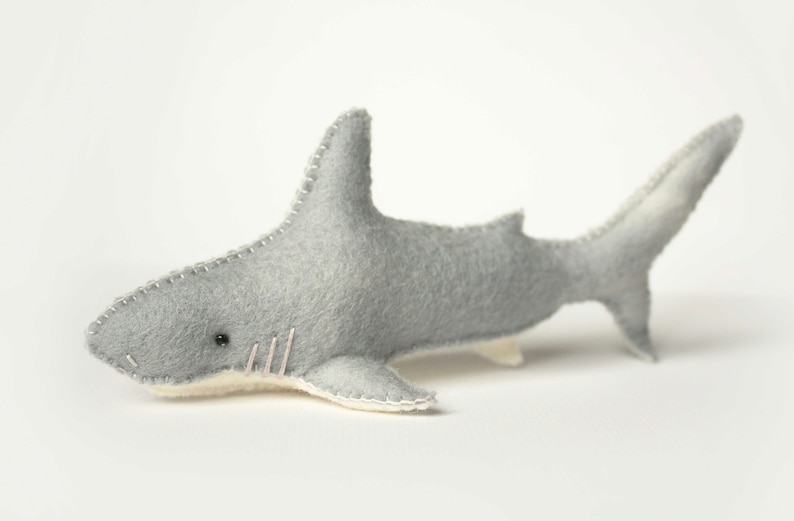 Felt Shark Sewing Pattern Pdfs Bundle - 4x Sewing Patterns for Reef ...